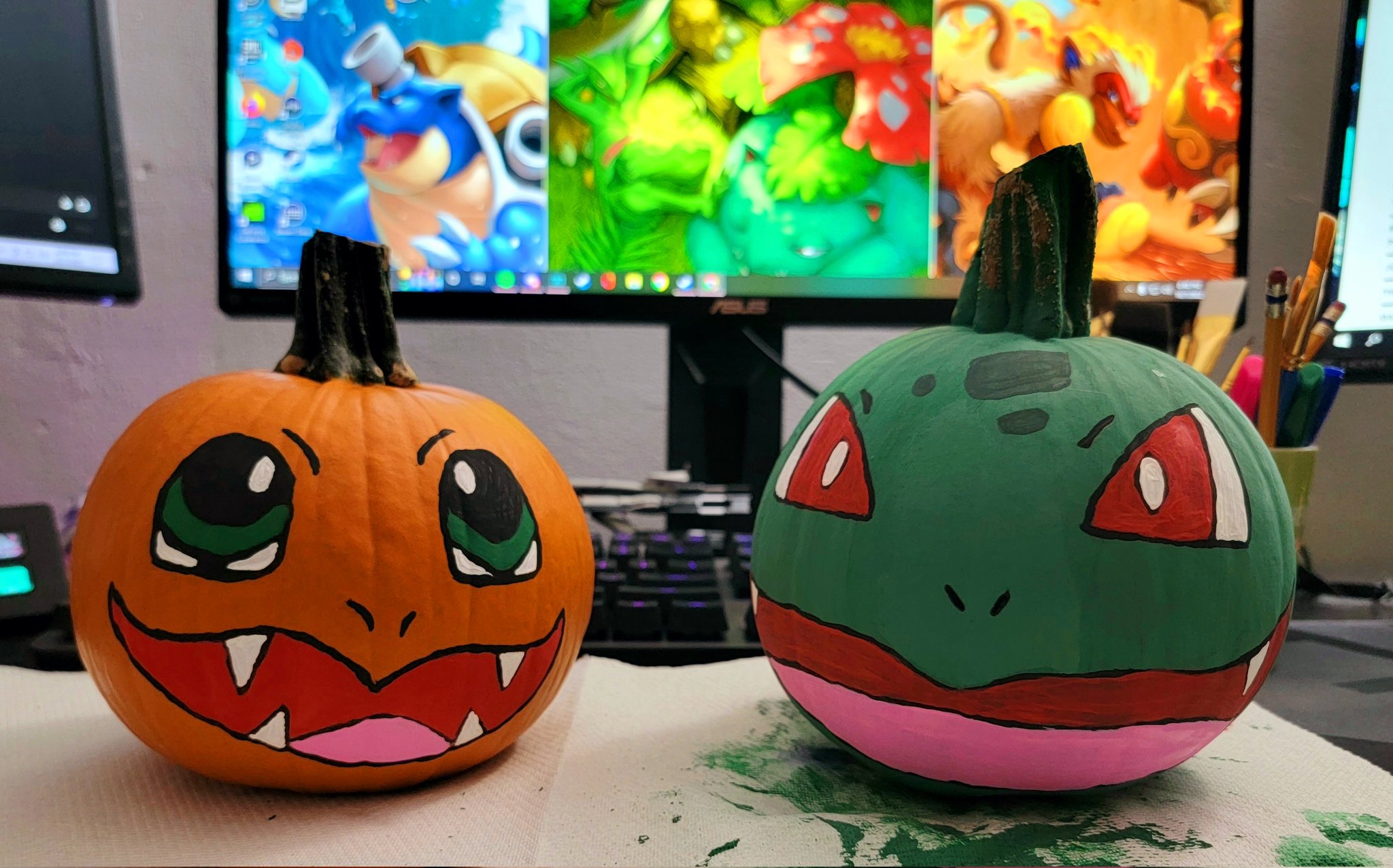 Charmander Pumpkin Stencil