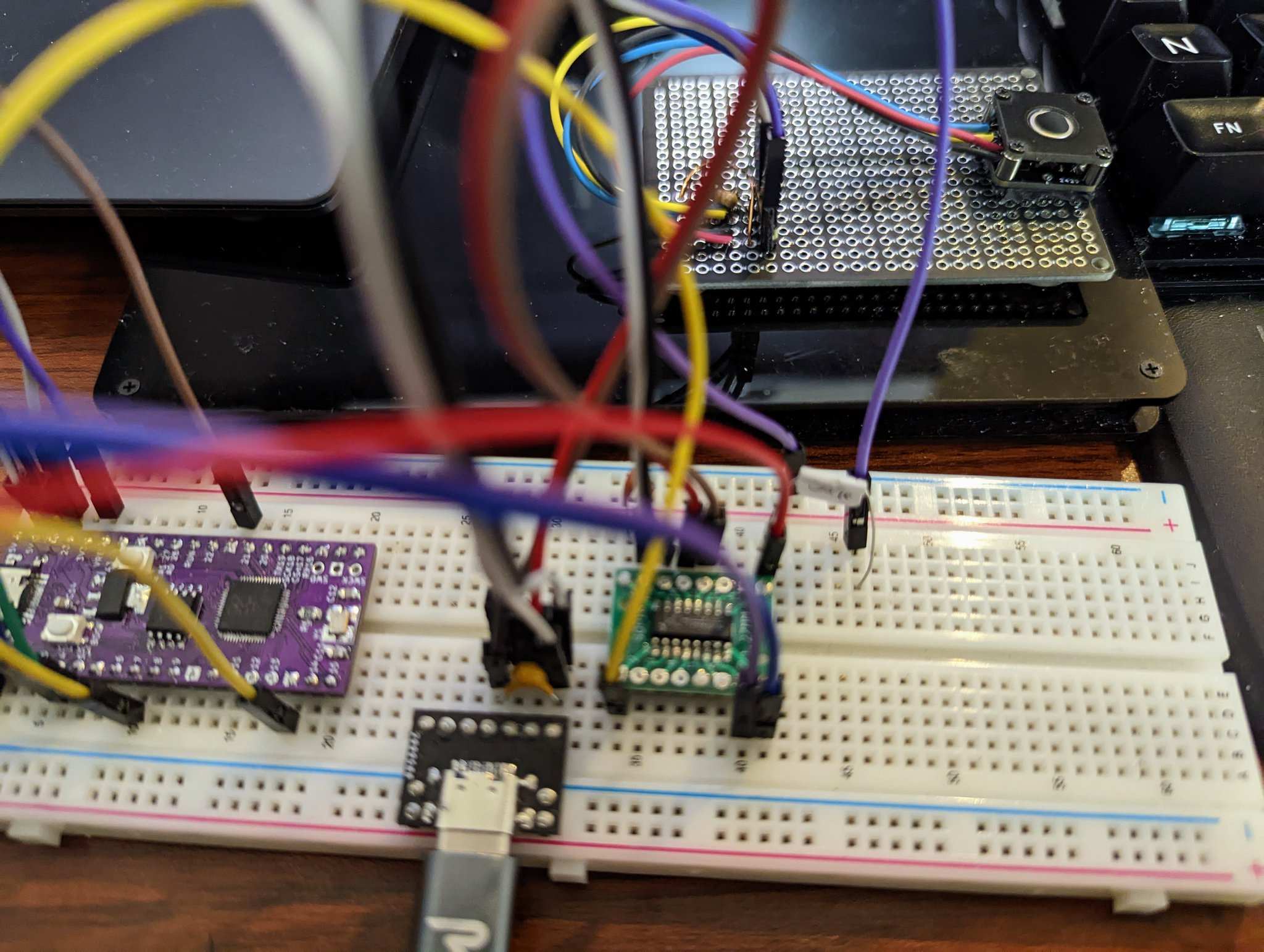 74th on Twitter: "AZ1UBALL + CH9329(UART→USB Keyboard/Mouse変換) + ラズピコ(MicroPython) で、マウス操作できるように ...