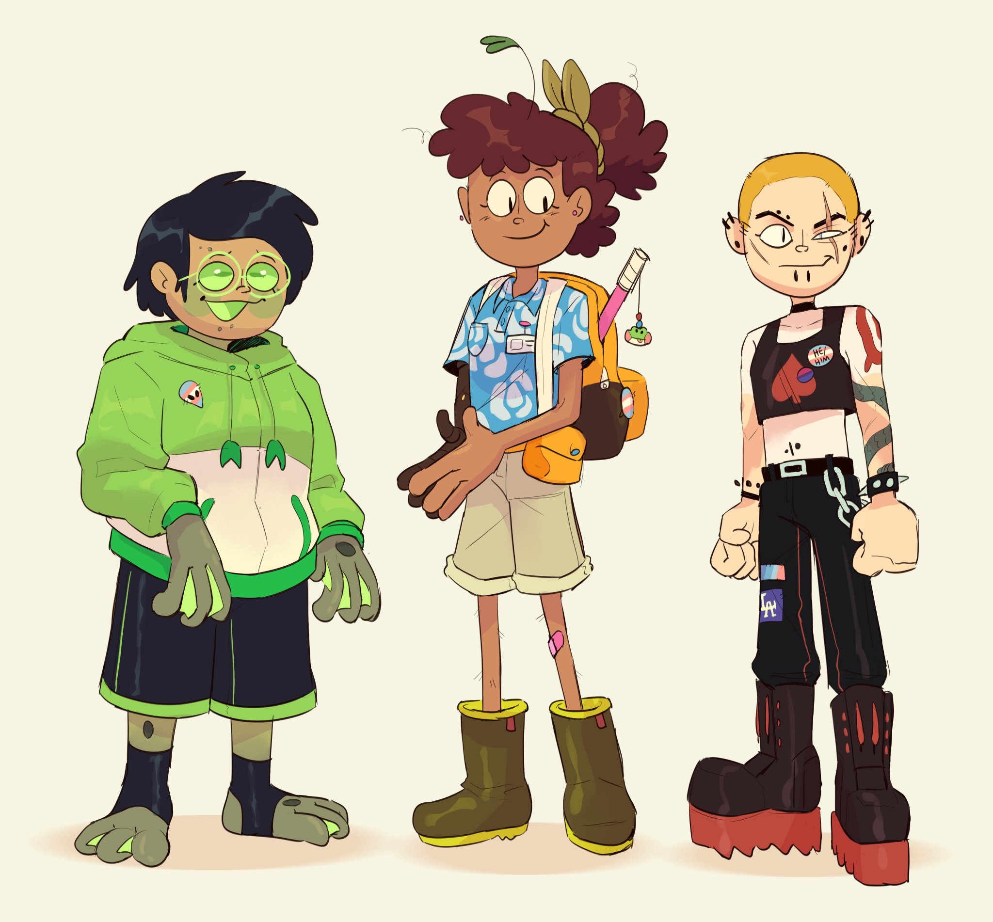 HAPPY OWL-O'WEEN🦉🎃 on Twitter: "time skip froggy AU trio!!! not canon ...