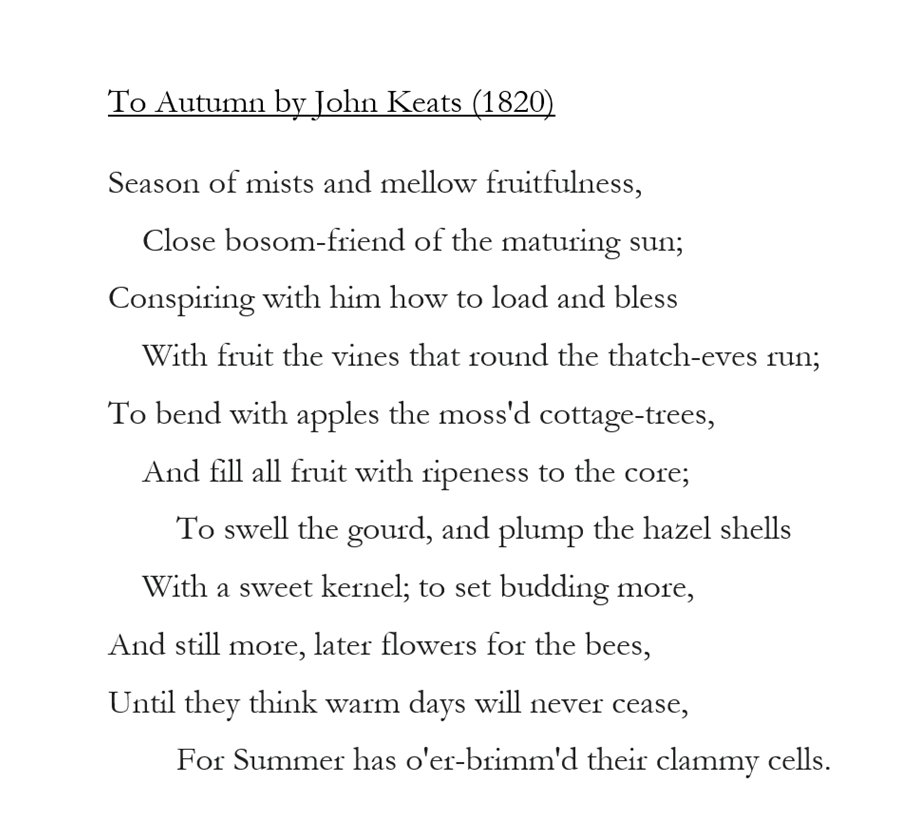 A journey through the art, poetry, and music of Autumn: - Thread from ...