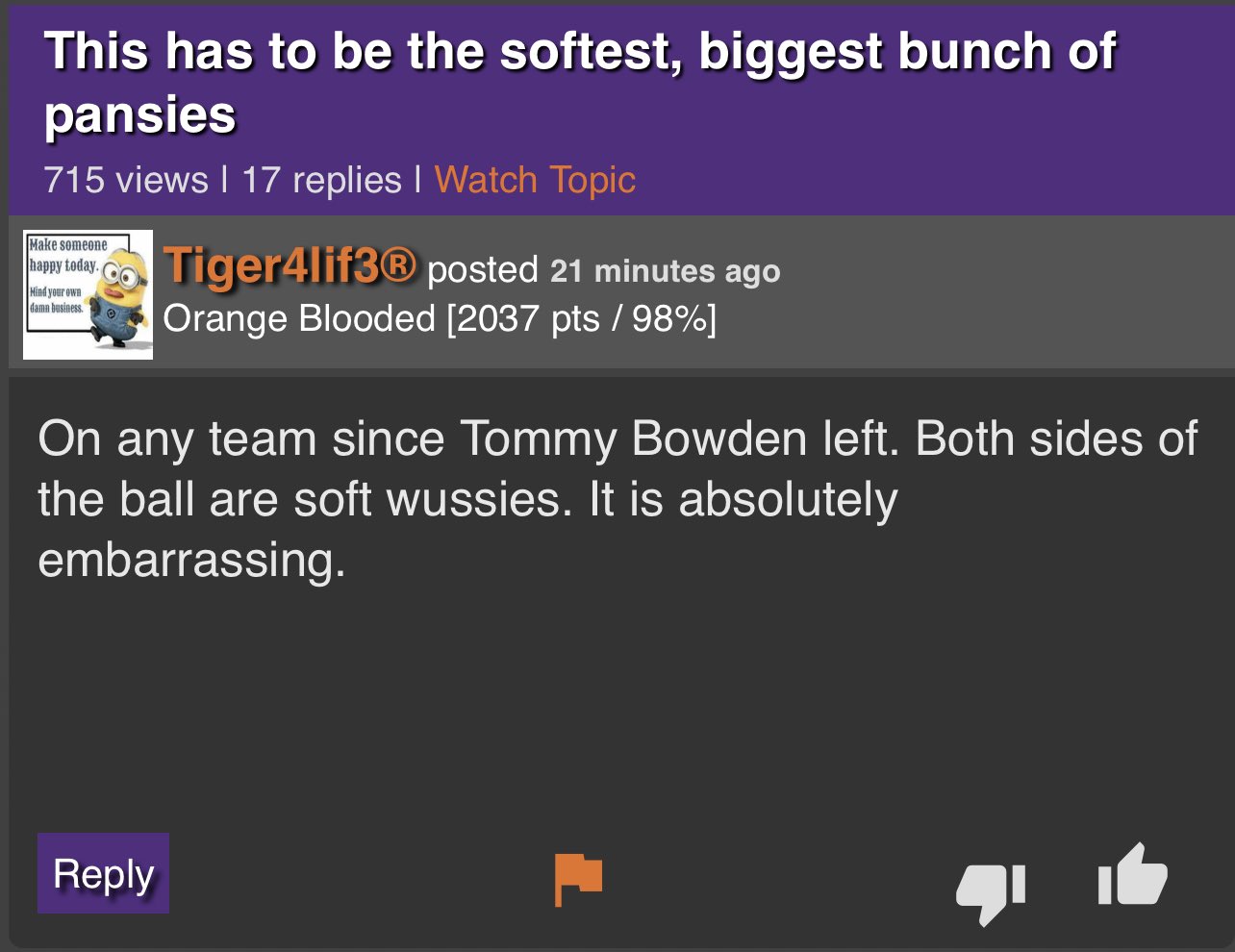 Message Board Geniuses on Twitter: "🚨MELTDOWN ALERT 🚨 #Clemson is only up 10-3 at halftime. # ...