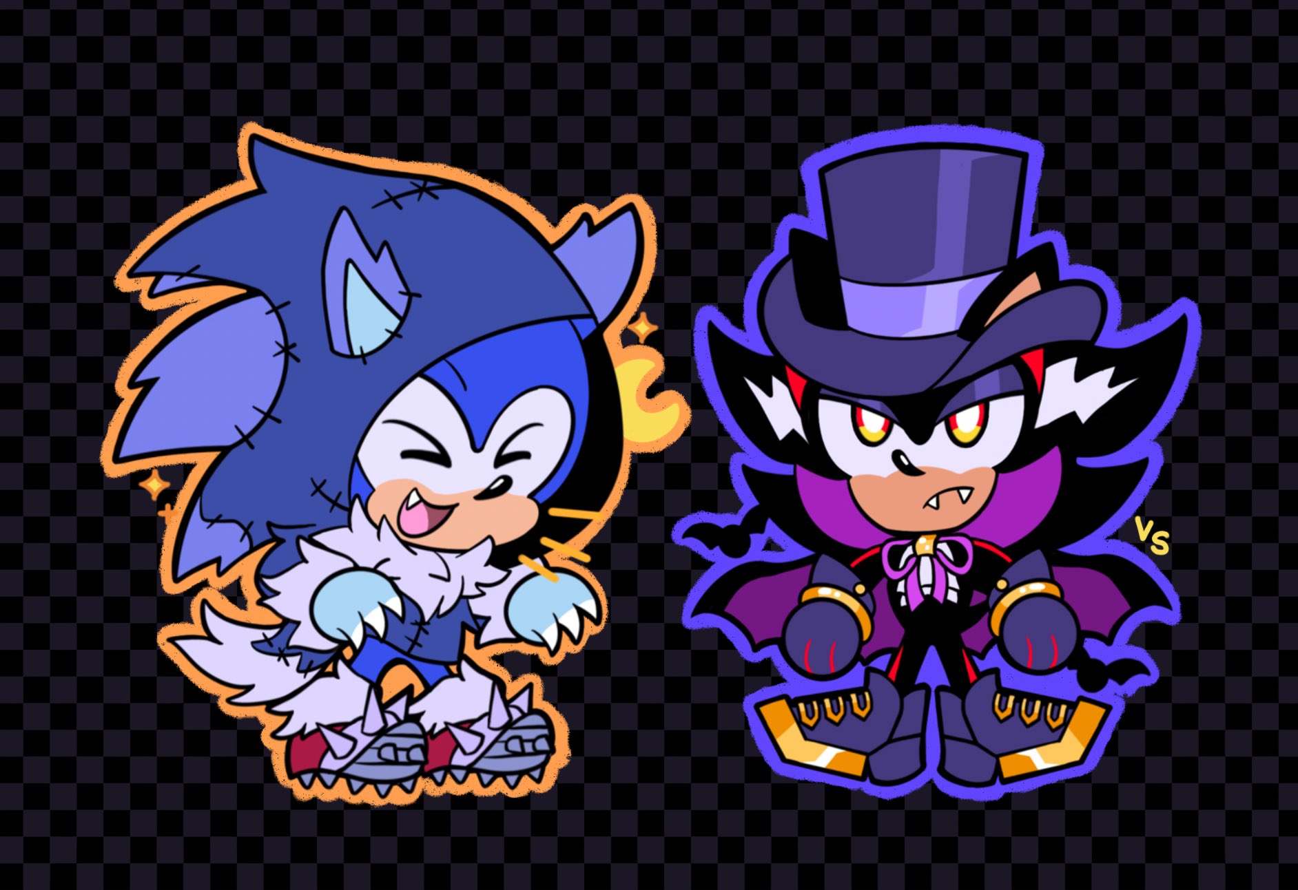 Werehog Sonic And Werehog Shadow