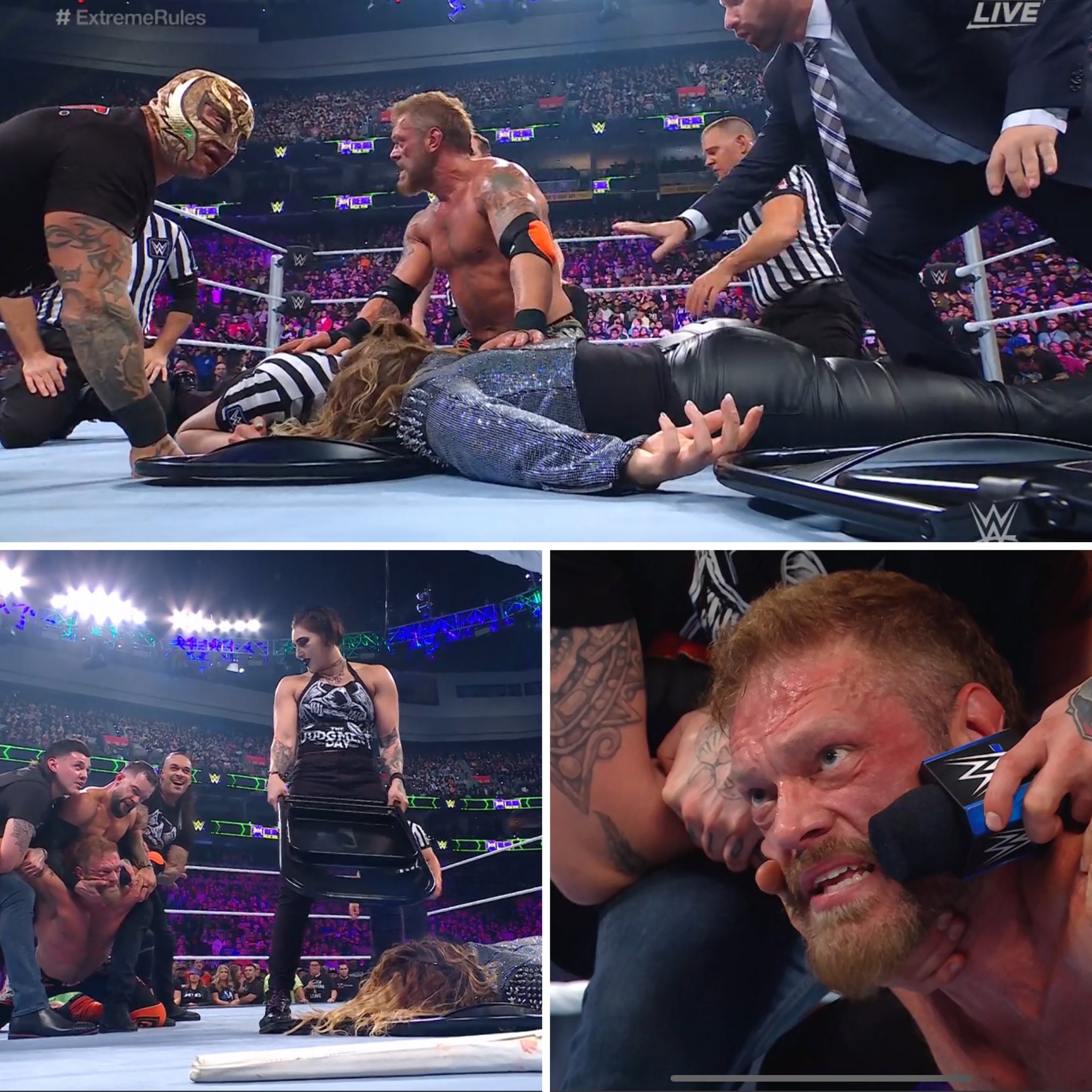 Edge Quits in Order to Save His Wife Beth Phoenix at WWE Extreme Rules ...