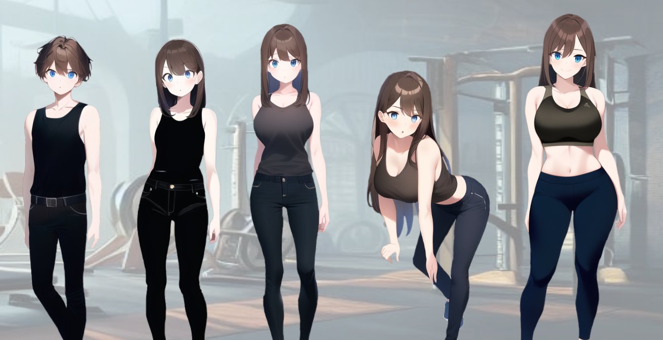 theXtra on Twitter: "Wanting to Be Fit tg Sequence [AI Generated] AI Generators: Characters ...