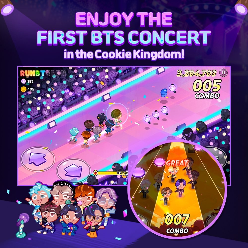Cookie Run: Kingdom on Twitter: "The Cookie Bowl Stadium is filled with purple lights!💡💜 The ...