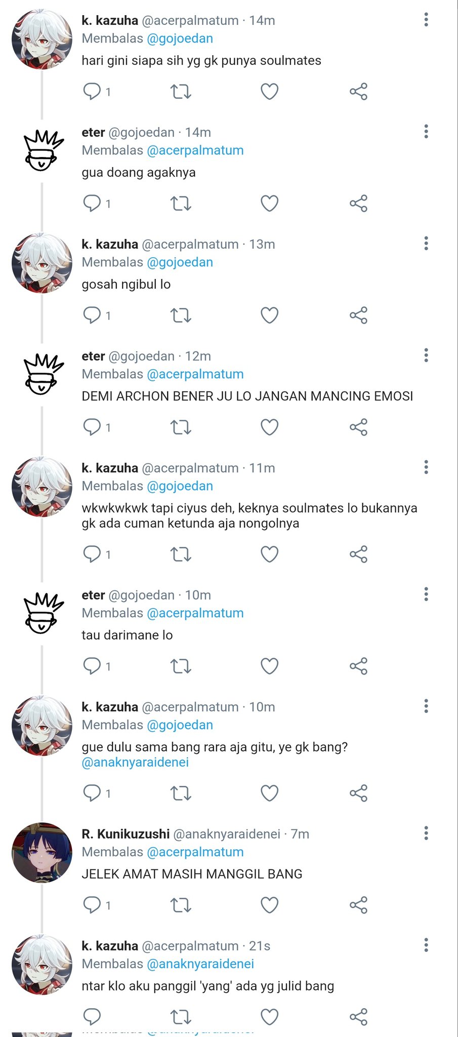 ON 📩 | BACA RULES DI LIKES on Twitter: "cw // bxb , xiaother , xiao x aether , slight kazuscara ...