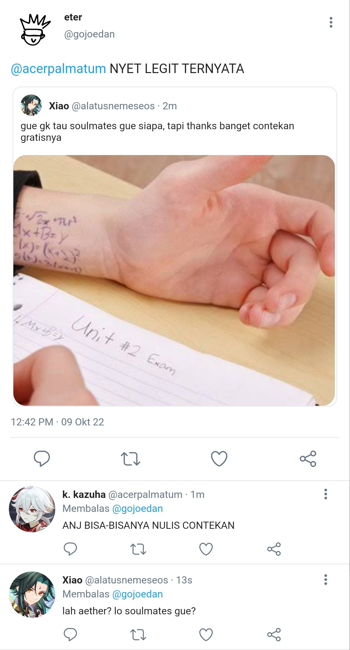 ON 📩 | BACA RULES DI LIKES on Twitter: "cw // bxb , xiaother , xiao x aether , slight kazuscara ...