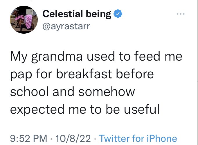 Instablog9ja on Twitter: "Shouldn’t pap be considered as an intercontinental breakfast? https ...