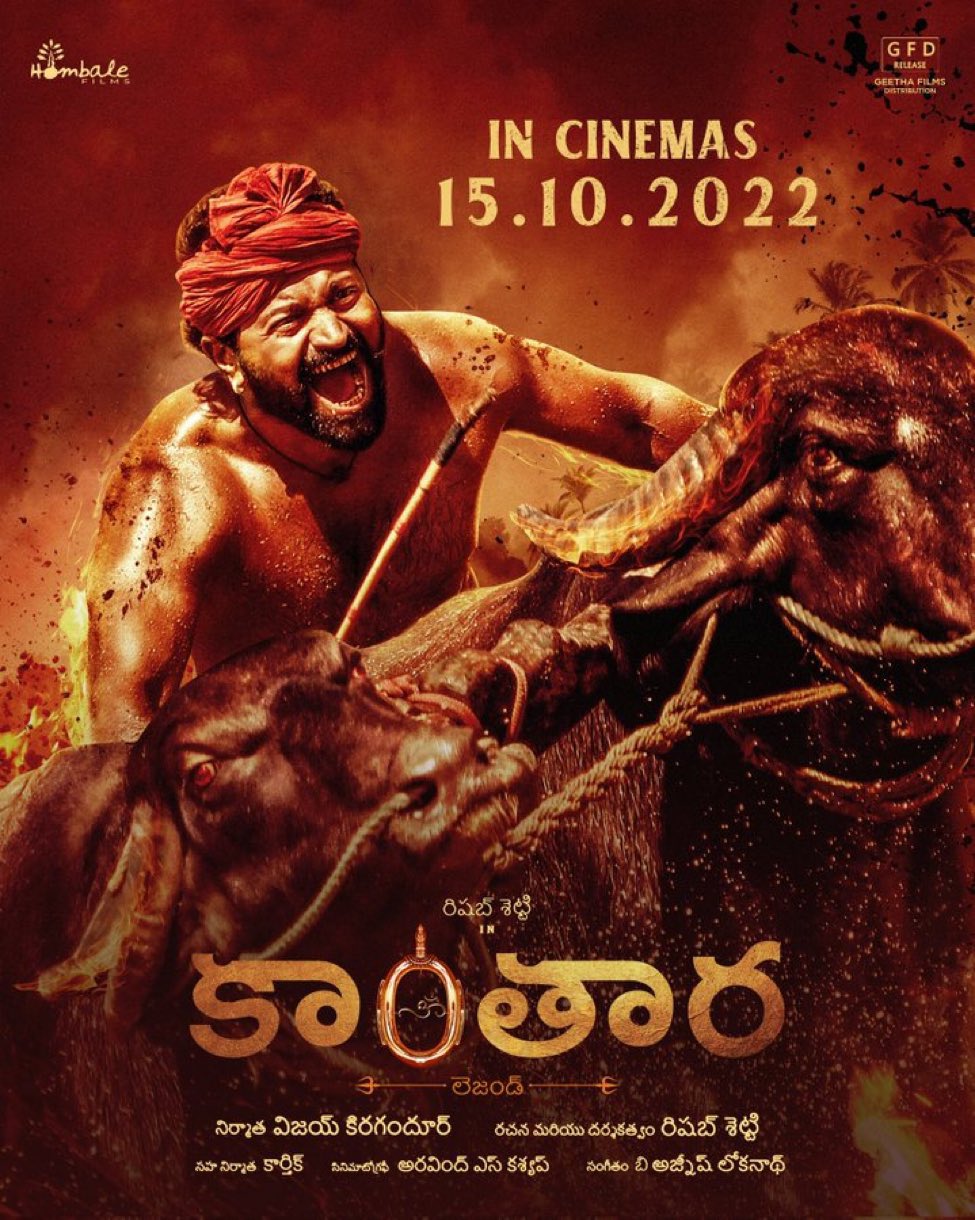 Dharma nani on Twitter: "#Kantara in Telugu this 15th October! Geetha Arts Release. https://t.co ...
