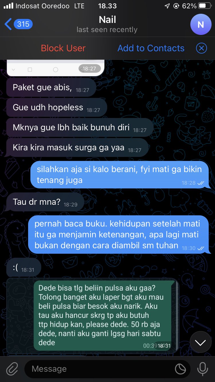 caca on Twitter: "lu bilang mau mati kan? sok atuh gua iyain wkwk. kost an bagus wifi ada tp ...