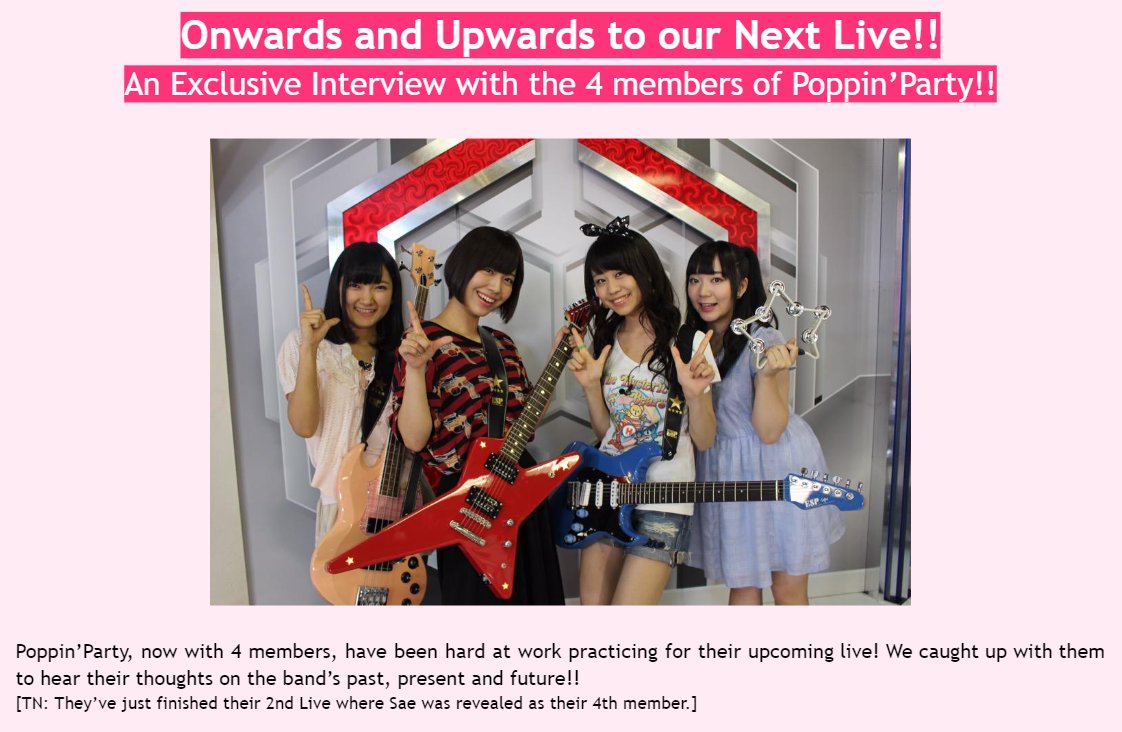 EiEn Subs on Twitter: "[Eng TL] Poppin'Party: Onwards and Upwards to our Next Live! (Part 1 ...