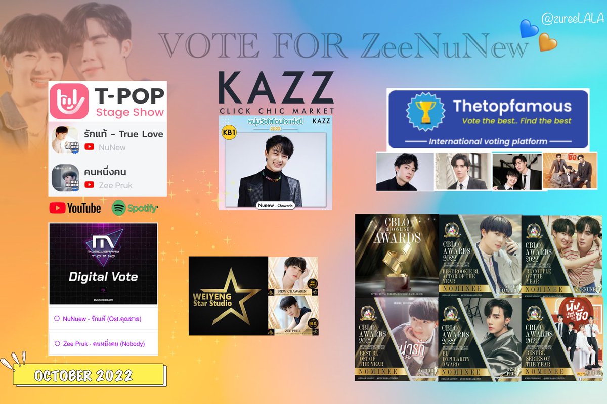 Waii prakairung on Twitter: "RT @zureeLALA: 🌟T-POP Vote on app T-POP Streming on YouTube/Spotify ...