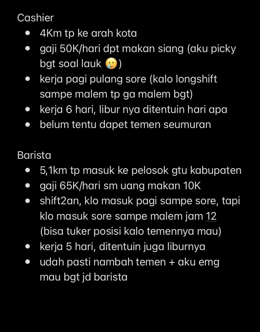 BACA RULES DI (bit.ly/worksfess) on Twitter: "cw // nganggur work! aku gapyear mau cari ...