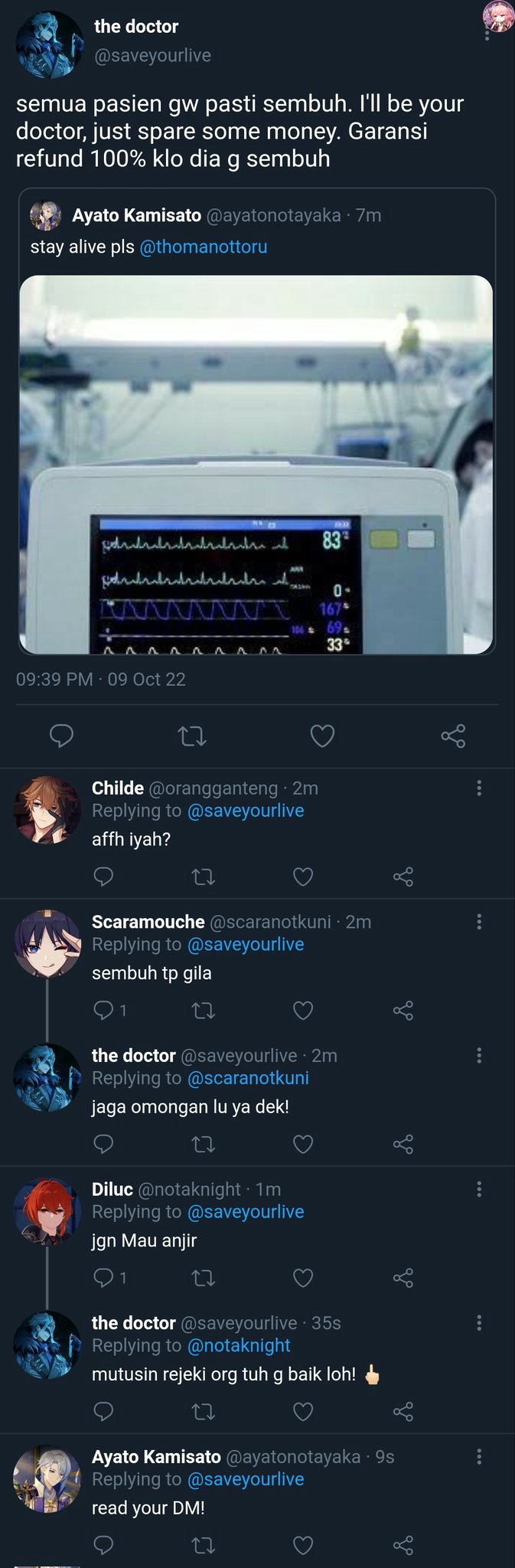 EVENT FANFIC BACK TO SCHOOL 📌 on Twitter: "Au! Bxb ayato x Thoma, angst omegaverse. Ayato g siap ...