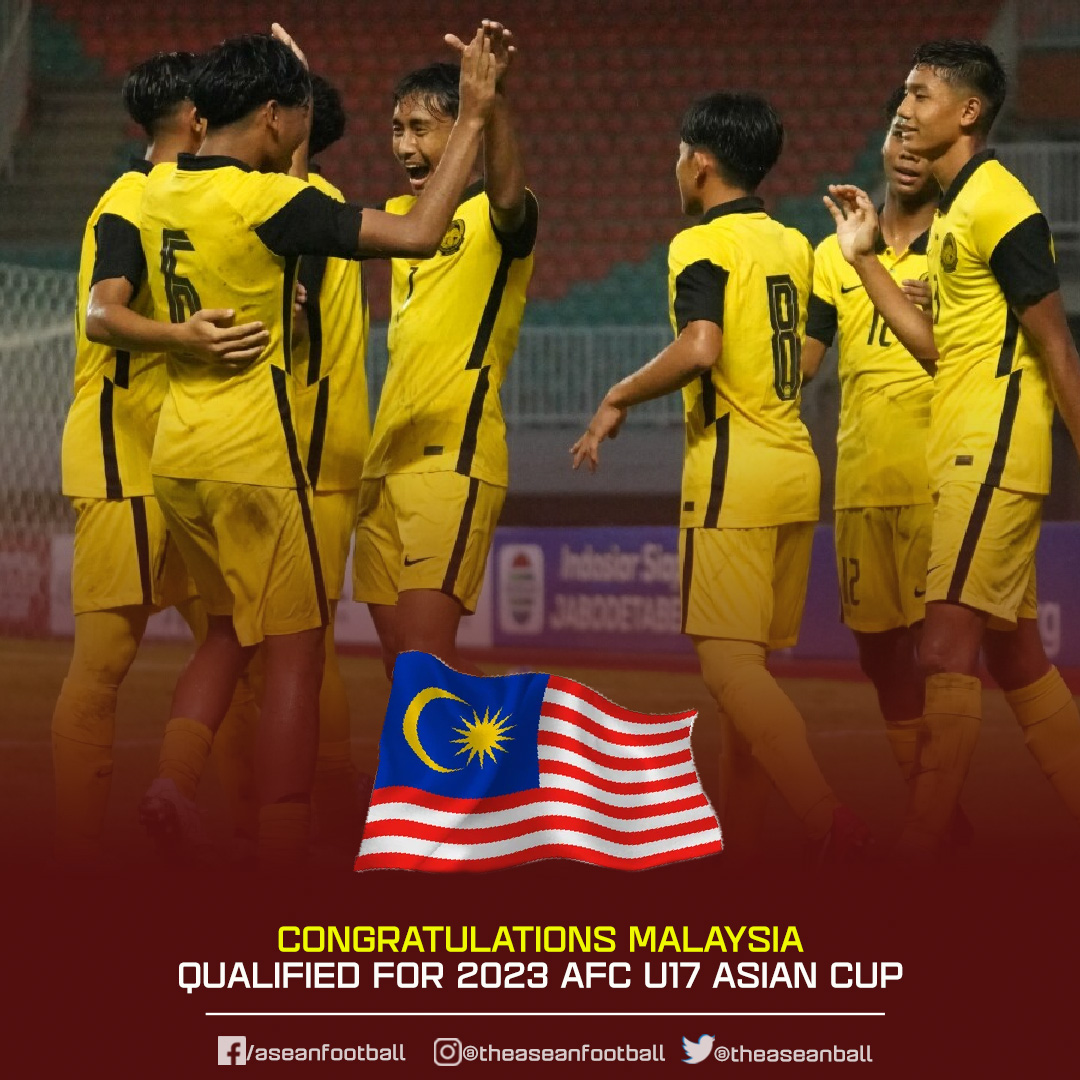 ASEAN FOOTBALL on Twitter: " QUALIFIED ! #Congratulations Malaysia 🇲🇾 qualified for the 2023 AFC ...
