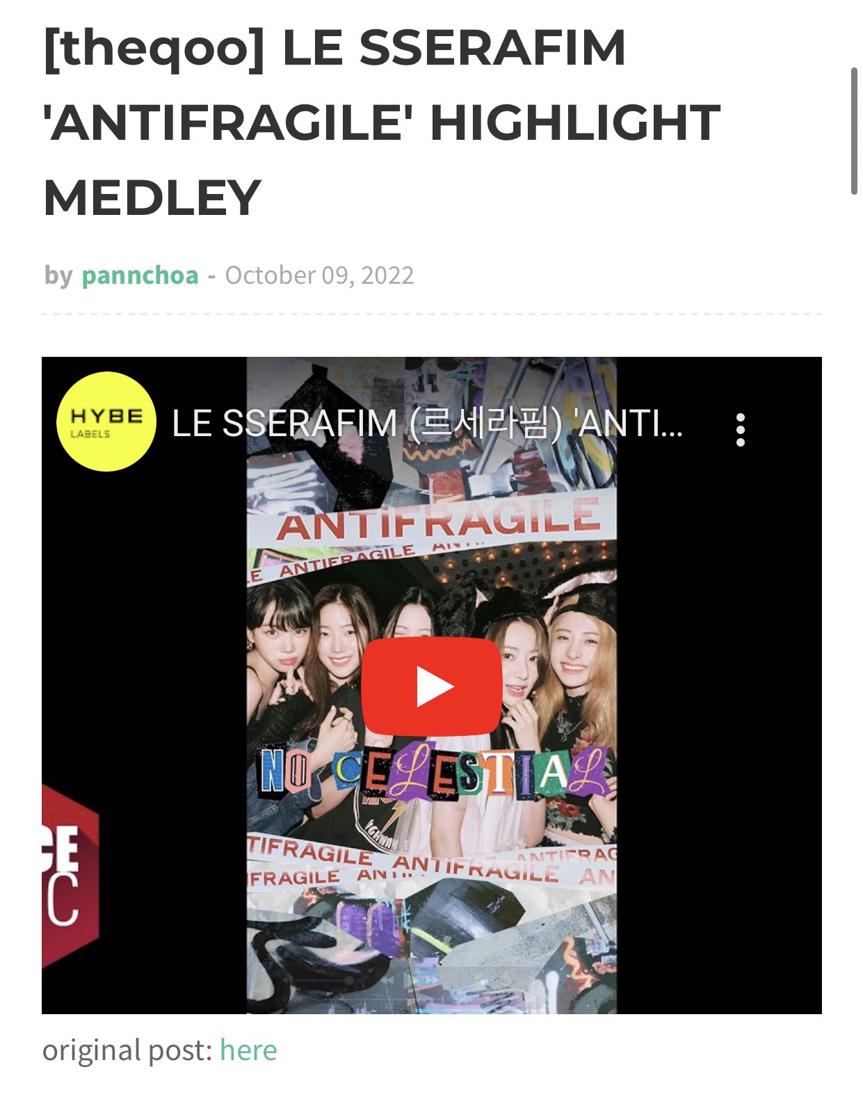 notpannchoa/notpannkpop/notnetizenbuzz on Twitter: "[ notpannchoa ] Le Sserafim releases ...