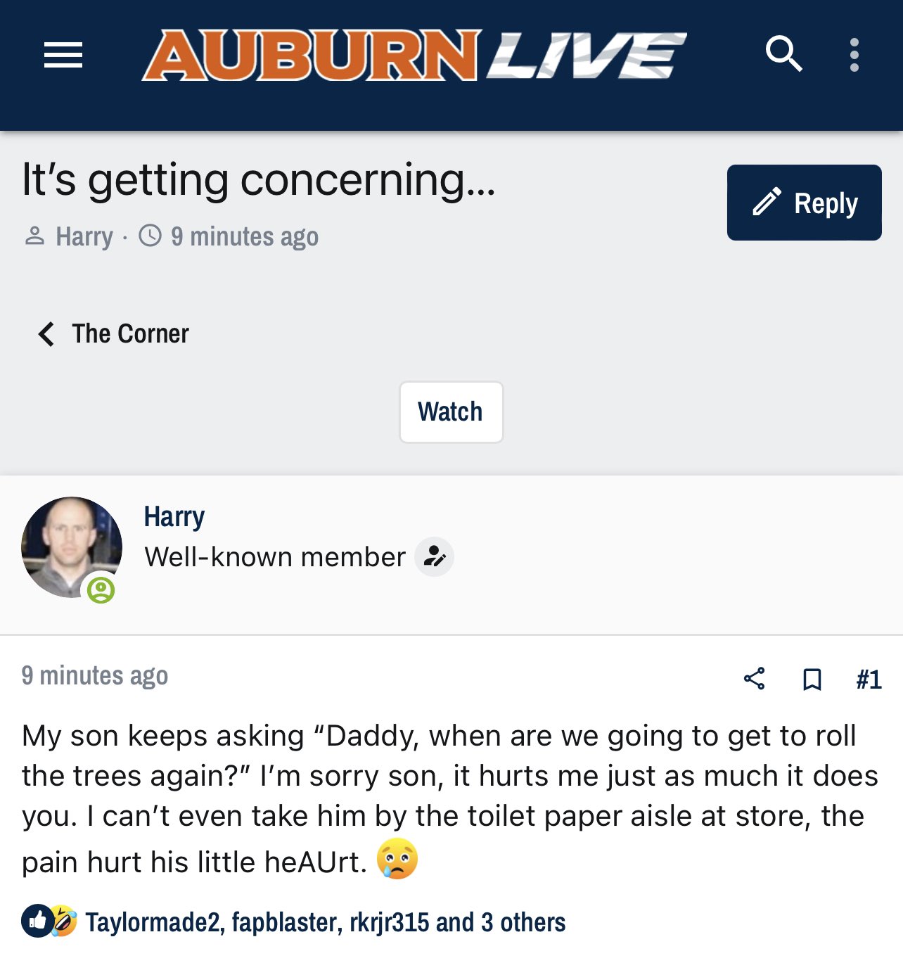 Message Board Geniuses on Twitter: "#Auburn fans can’t even walk down the toilet paper aisle ...