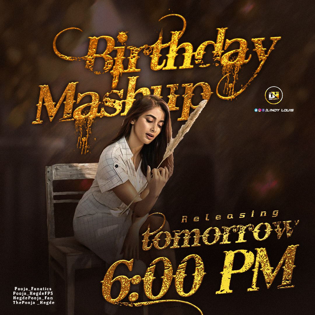 Linoy Louis | LW on Twitter: "@hegdepooja BDay Special Mashup Releasing Tomorrow 6:00 PM On ...
