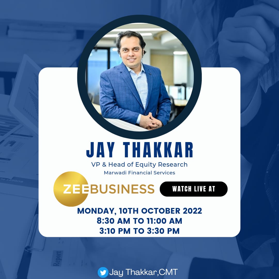 Jay Thakkar, CMT on Twitter: "Today's Media Interaction on @ZeeBusiness with @AnilSinghvi_ ji ...
