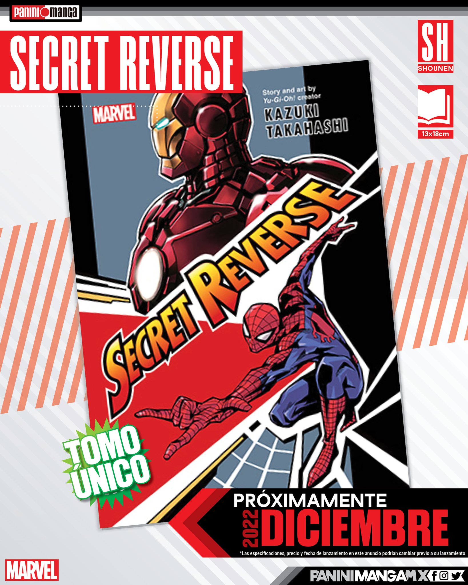 PaniniMangaMx on Twitter: "Del creador de Yu-Gi-Oh llega Secret Reverse. Tony Stark es invitado ...