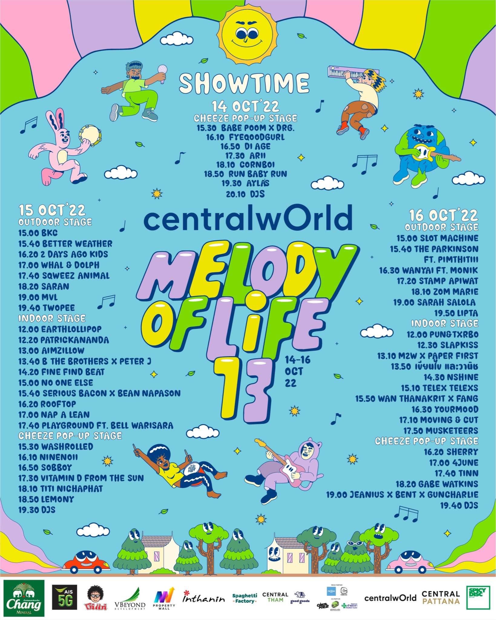 centralwOrld on Twitter: "Melody of Life 13 showtime มาแล้วววว ถึงเวลาแล้วหรือยังงงง🙌🏻 ที่จะเซฟ ...