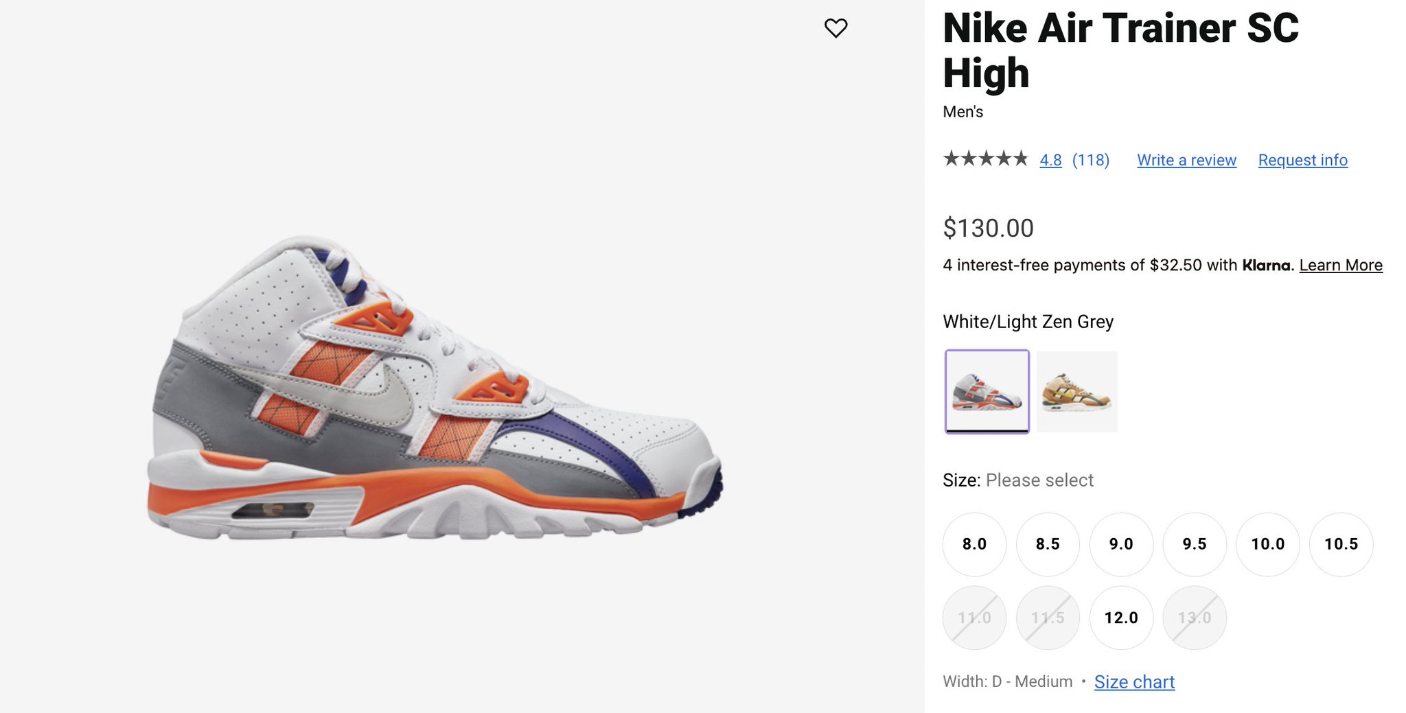 SNKR_TWITR on Twitter: "Nike Air Trainer SC High 'Auburn' Shop -> https://t.co/idTxlp7PnT #AD ...
