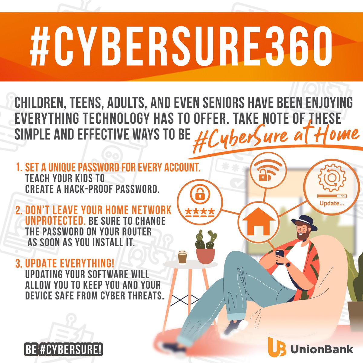 Union Bank of the Philippines on Twitter: "Be #CyberSure at Home!"