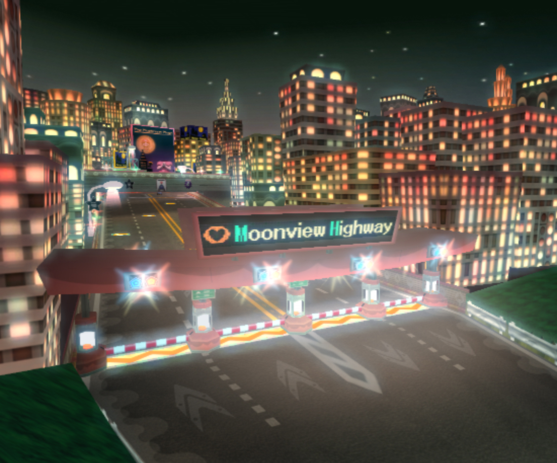 Mario Kart Wii Moonview Highway