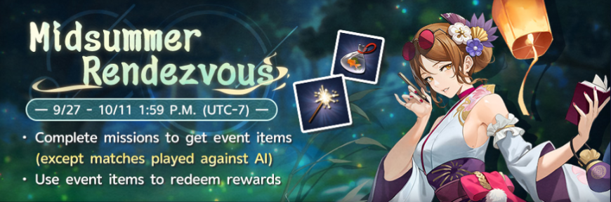 Mahjong Soul Official on Twitter: "[Reminder] Midsummer Rendezvous Event will soon end on 10/11 ...