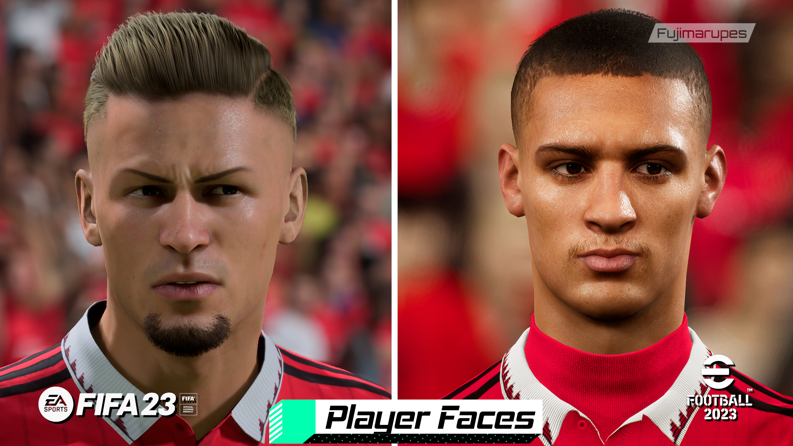 Fujimarupes on Twitter: "#FIFA23 vs #efootball2023 🔥 Cristiano Ronaldo, Antony, Lisandro ...