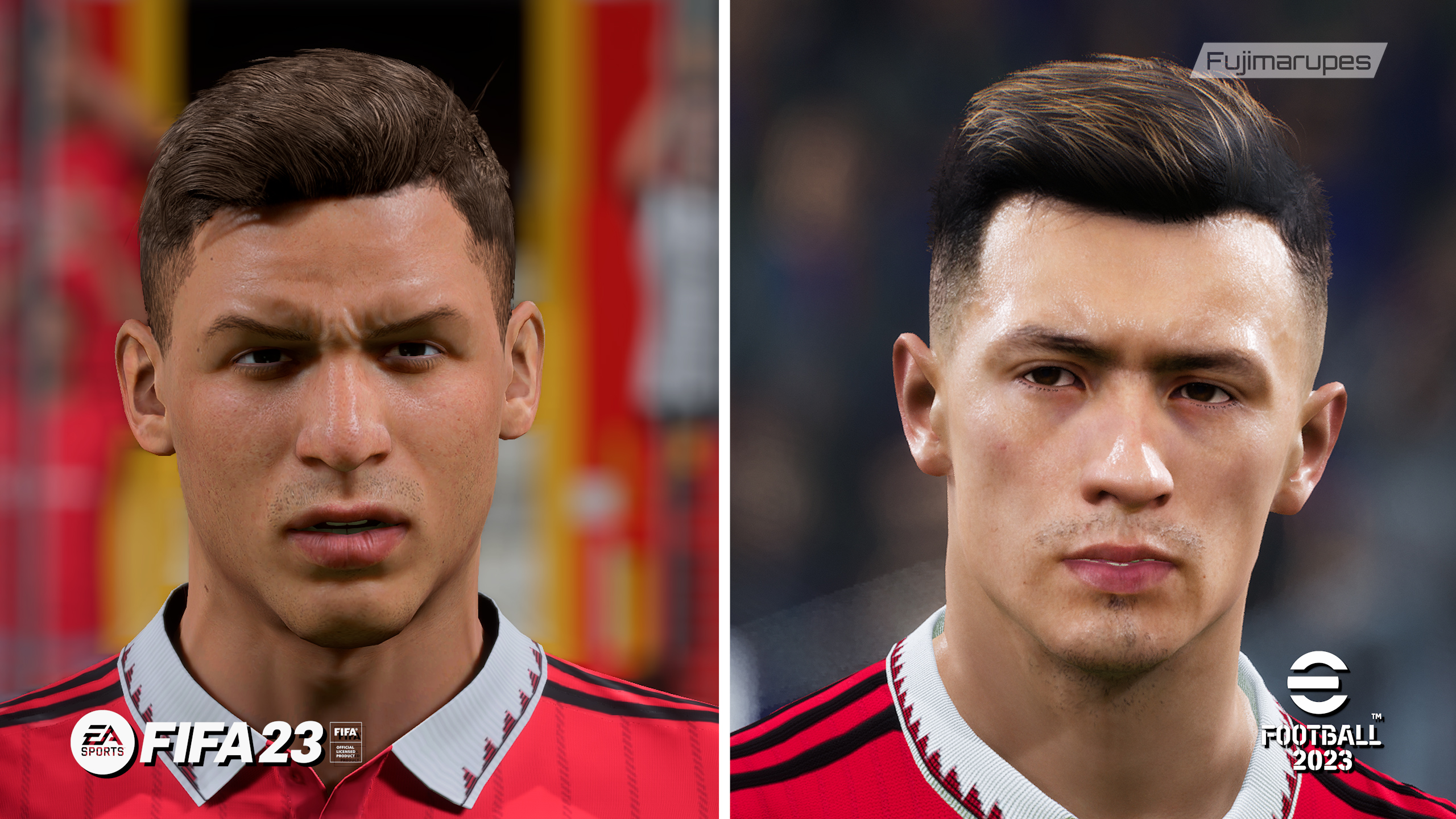 Fujimarupes on Twitter: "#FIFA23 vs #efootball2023 🔥 Cristiano Ronaldo, Antony, Lisandro ...