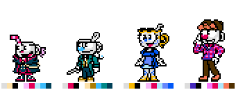 20XX on Twitter: "Cuphead OCs NES/Famicom Demake Styles Utena Teacup, Walter Mugen Watterson by ...
