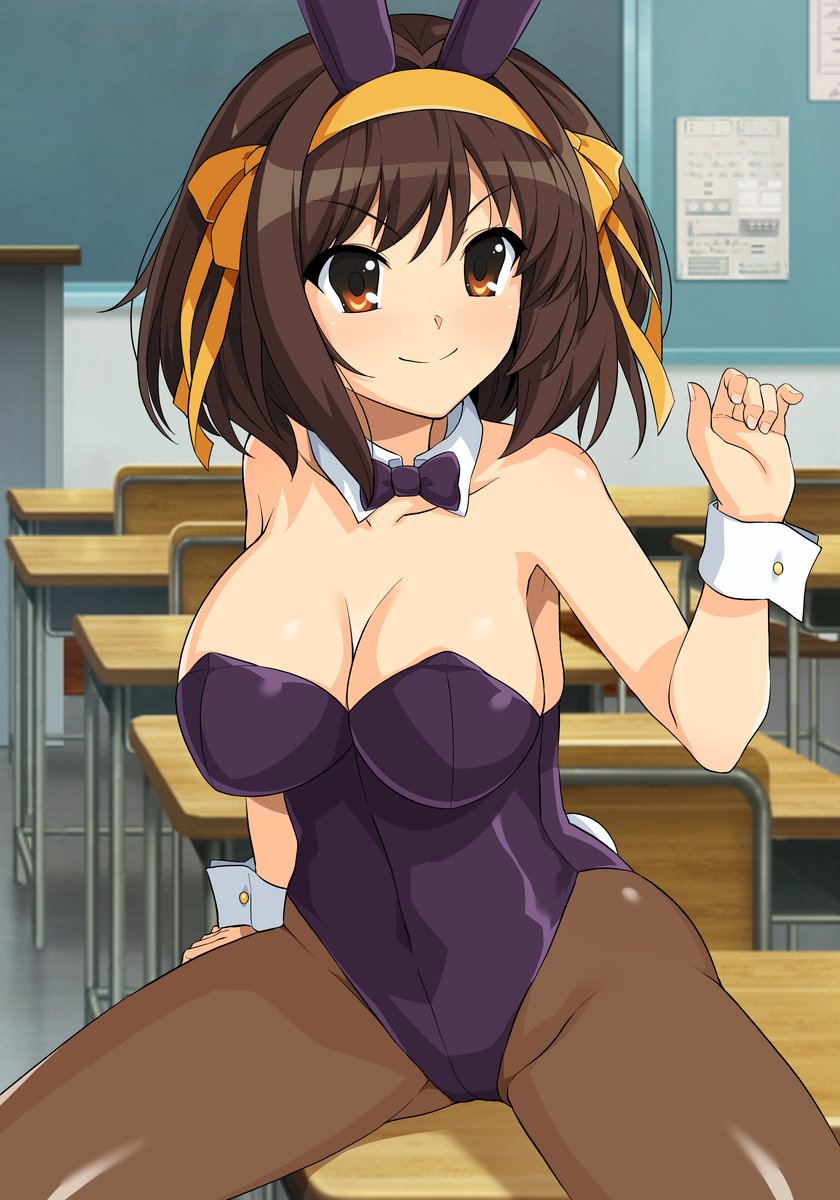 はるきち Haruhisky On Twitter 今日のハルヒさん 教室バニーガール Fbdt5syvqz Twitter