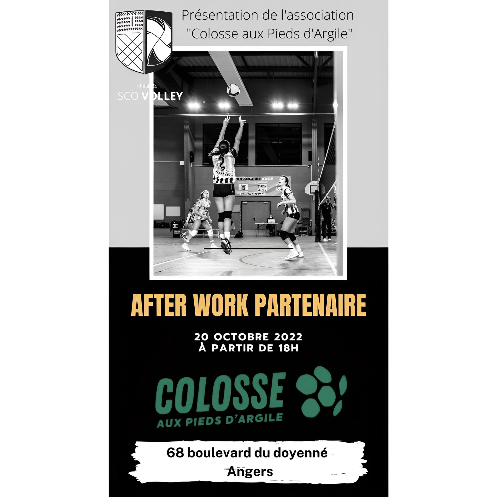 scoangersvolley on Twitter: "😎AFTER WORK😎 Le SCO Angers vous propose son 1er Afterwork de la ...