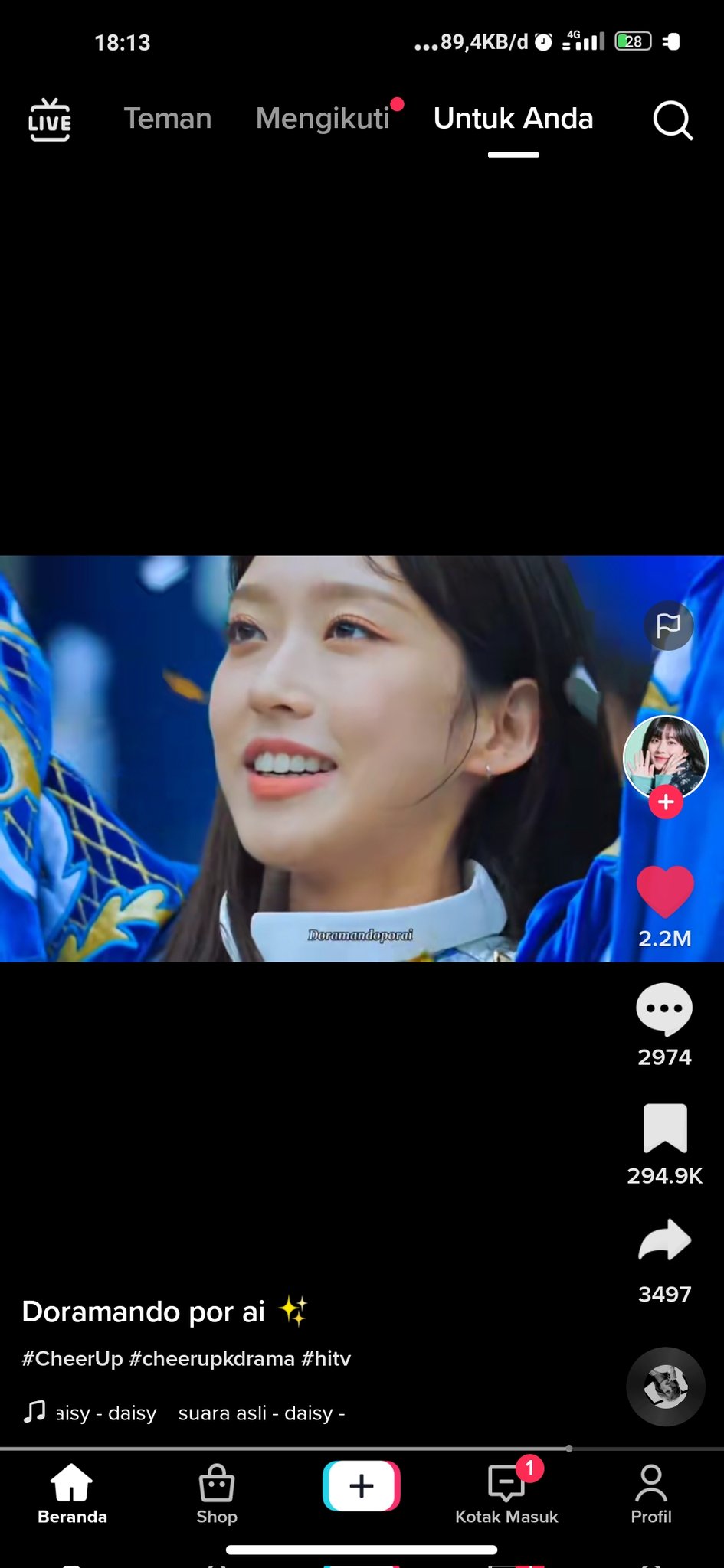 K-Drama Menfess on Twitter: "•kdm• CHEER UP rame banget ya di tiqt0q tpi kok dibase ini jarang ...