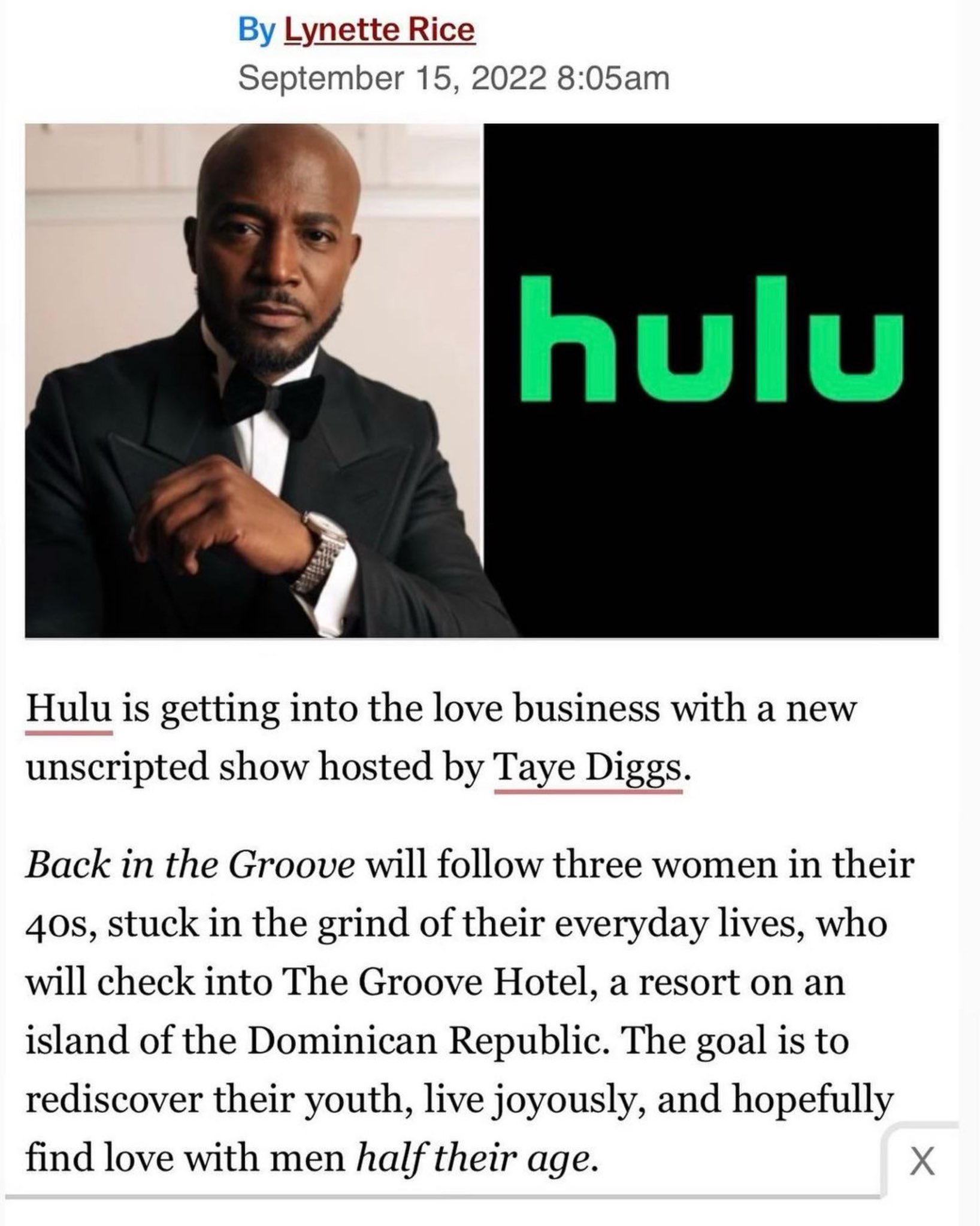 Taye Diggs 2022