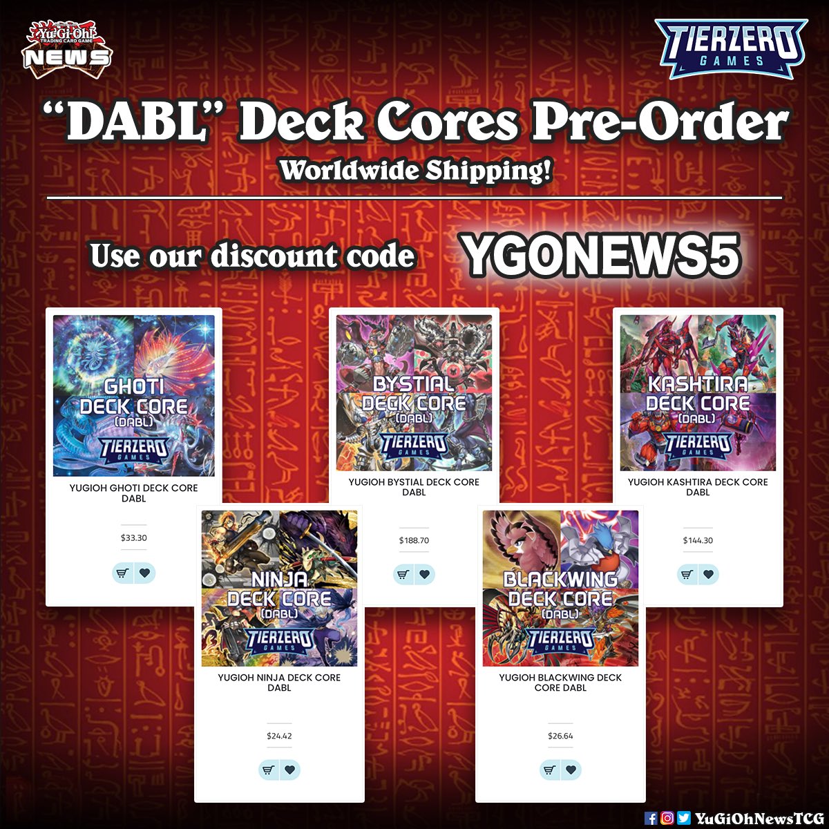 YuGiOh News on Twitter: " 𝗧𝗜𝗘𝗥𝗭𝗘𝗥𝗢 Looking for complete Darkwing Blast (DABL) Deck Cores head to ...