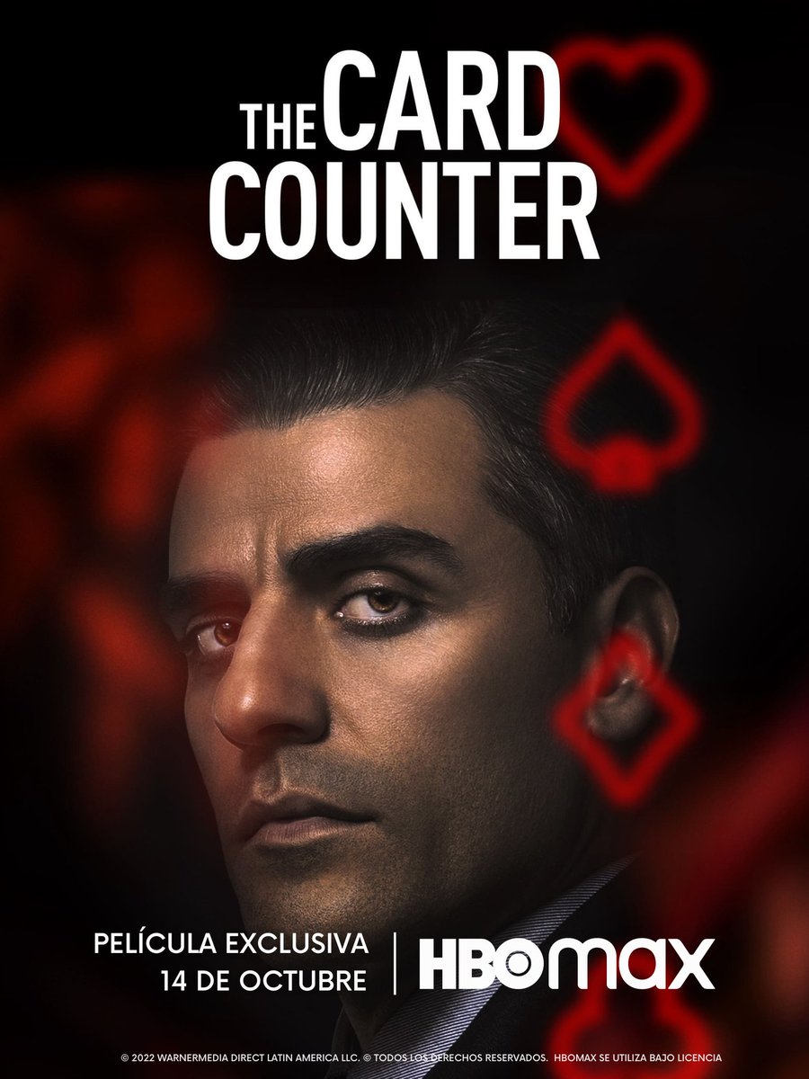 HBOMAXNewsLA🎃🎃🎃 on Twitter: "The Card Counter, Película Exclusiva. Disponible 14 de octubre ...