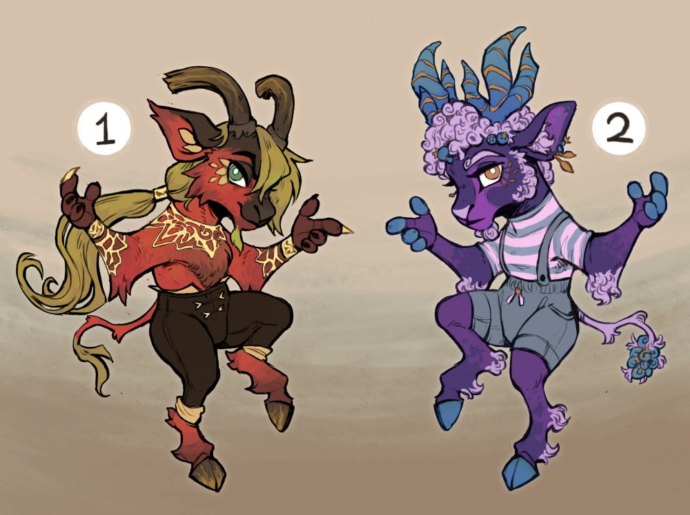 「Goat Adopts 70 each!Comment or DM to cla」|Chris 🍄🌿 COMMS OPENのイラスト