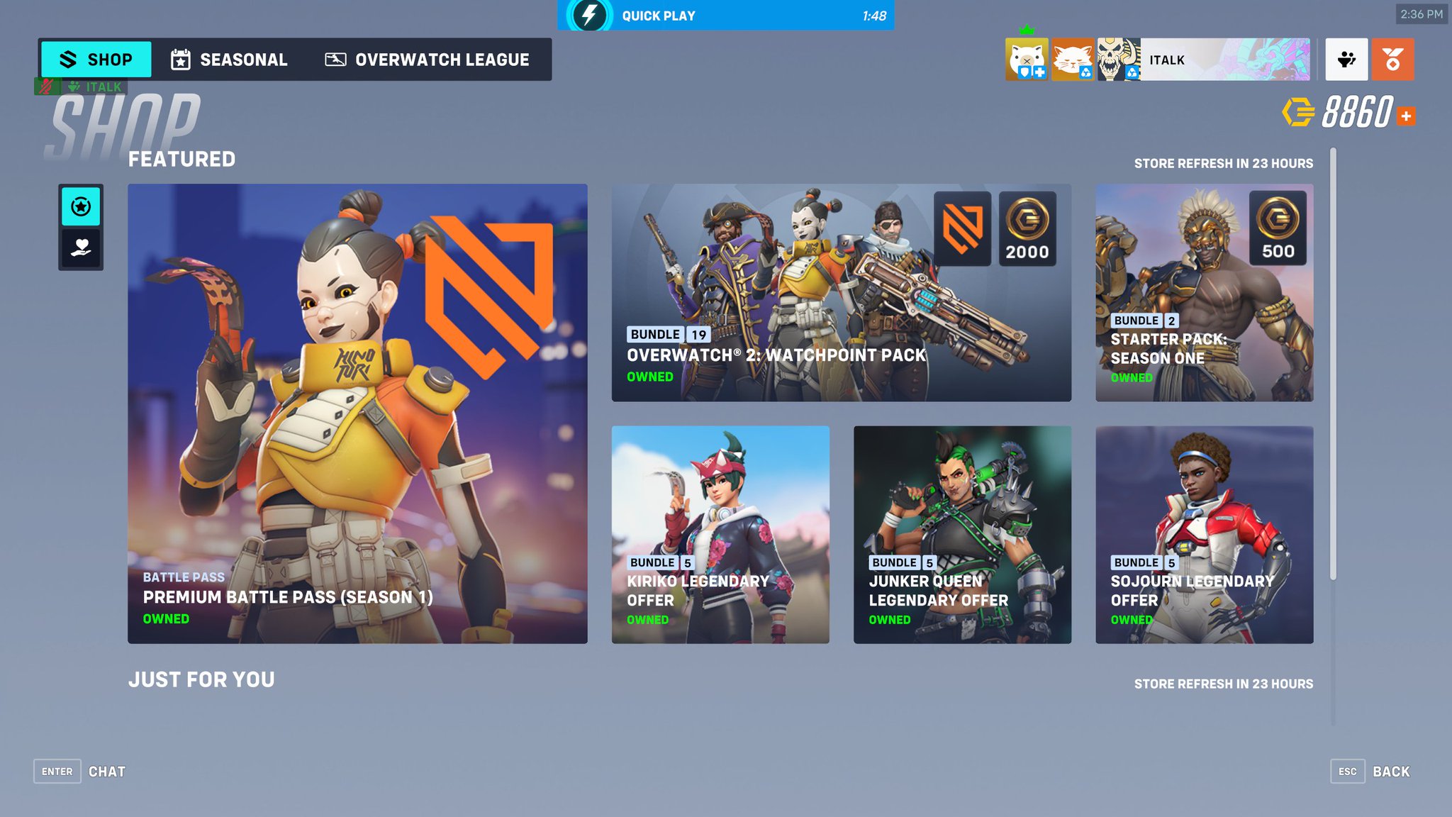 I Talk on Twitter: "Looks like Overwatch 2's first Item Shop reset drops at 2PM EST! https://t ...