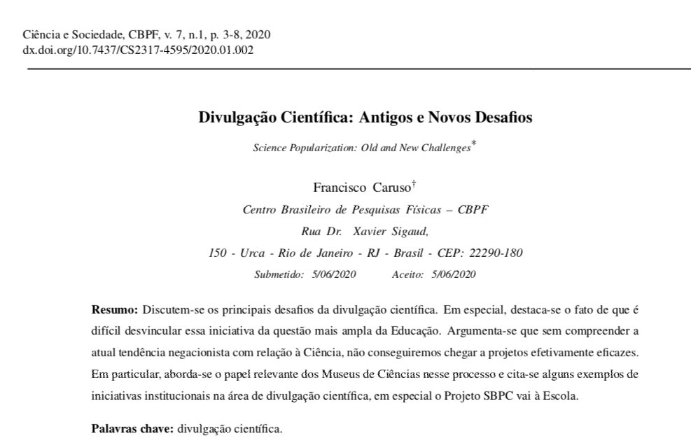 Divulgação Científica Antigos E Novos Desafios L é Preciso Transmitir