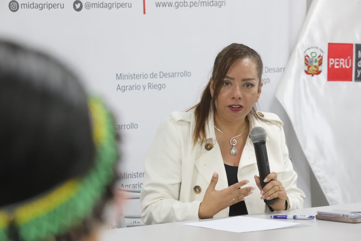 MIDAGRI - PERÚ on Twitter: "PUEBLOS ORIGINARIOS. Ministra Patricia Ocampo recibió esta tarde a ...