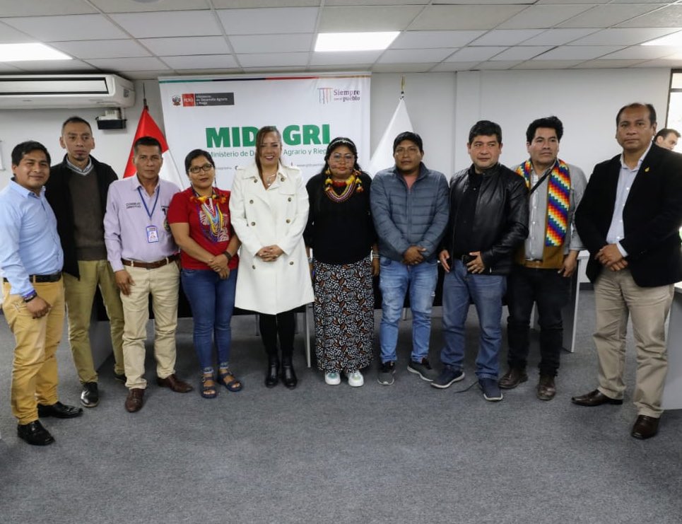 MIDAGRI - PERÚ on Twitter: "PUEBLOS ORIGINARIOS. Ministra Patricia Ocampo recibió esta tarde a ...