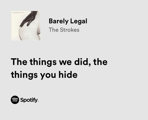 The Strokes Vault On Twitter Barely Legal The Strokes