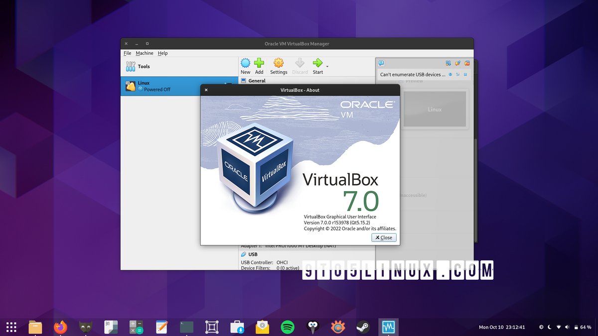 VirtualBox 7.0 Is Out with DXVK and Secure Boot Support, Full VM Encryption, GUI Enhancements ...