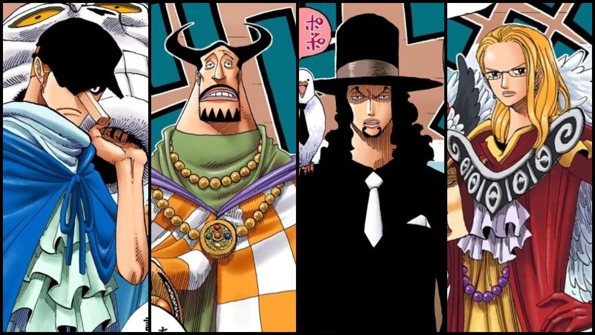 .Log【ワンピース考察】 on Twitter: "これまで元CP9メンバーの内、CP-0として登場した(映画含む)のは、当時ウォーターセブンに潜入してたこの4人だけ。ジャブラ達の現在は…🤔 ...