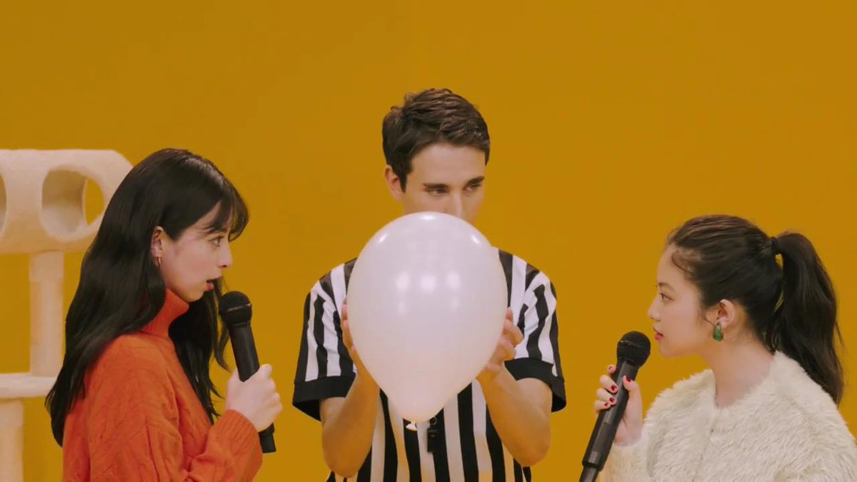 動画NOW on Twitter: "中条あやみ 今田美桜 が出演する GU のCM 「ふわふわカラーニットCM！」篇。 https://douganow.jp/archives ...