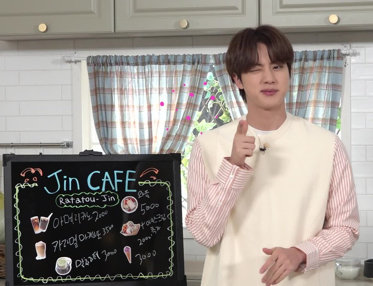 seokjin pics on Twitter: "RATATOU-JIN CAFE 🥹"