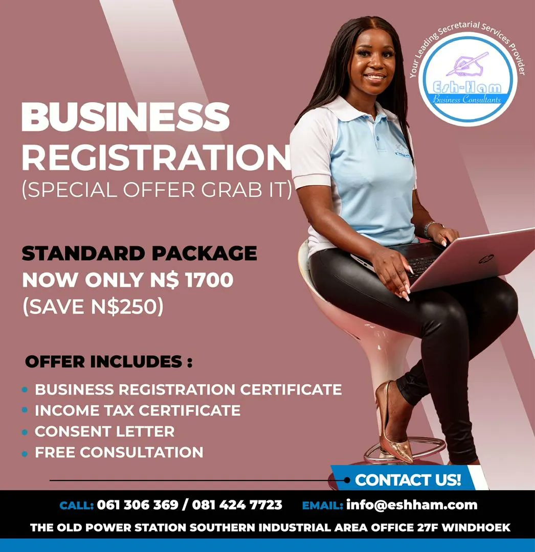 The Namibian on Twitter: "Ad | Registering your business ? Sign up for our standard package ...