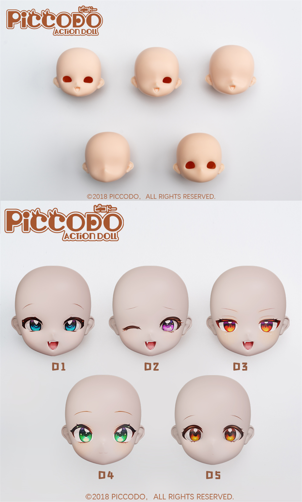 PiCCODO on Twitter: "PICCODO の新しいヘッドパーツがまもなくリリースされます😆 メイクをした場合の仕上がりイメージも是非ご覧ください https://t.co ...